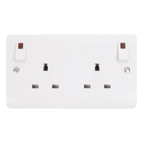 Click Mode White Moulded Plastic Switches & Sockets+USB Dimmer LED ...